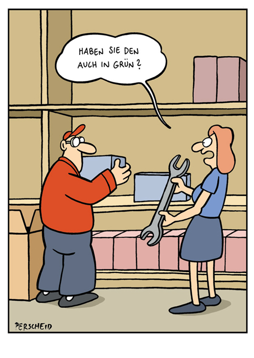 Perscheid-Motive: 2181 Cartoonkarte Grün